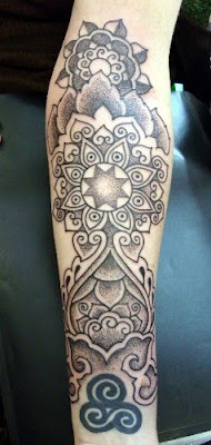 Dotwork henna-inspired forearm - Unique Tattoo Design