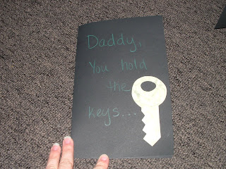 Pieces by Polly: Fathers' Day Key Chain Card