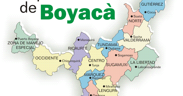 BOYACA ES PARA DISFRUTARLA!!: DIVISIÓN TERRITORIAL DE BOYACÁ