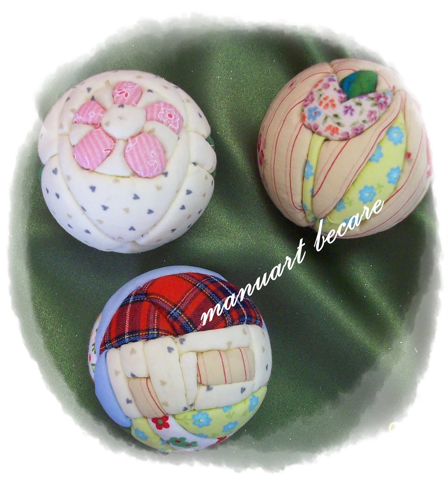 Bolas de patchwork sin aguja - Imagui