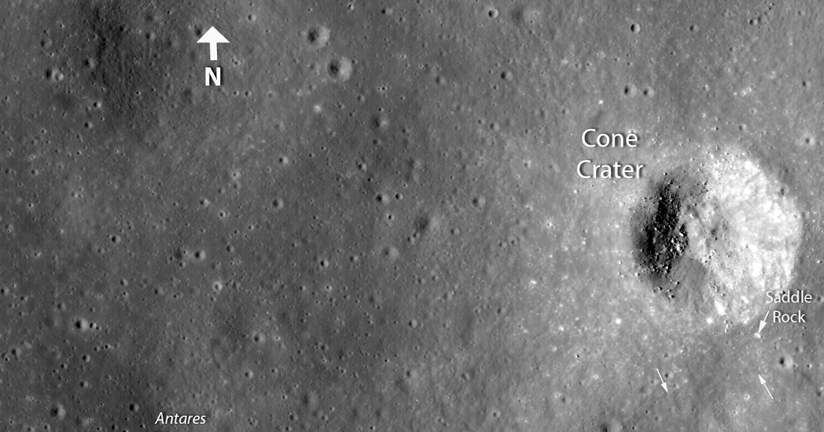 News Spazio: Nuova spettacolare immagine del sito di allunaggio di Apollo 14, by LRO!