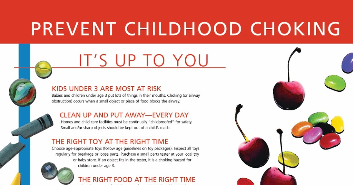 Healthy Helper: Choking Prevention Poster