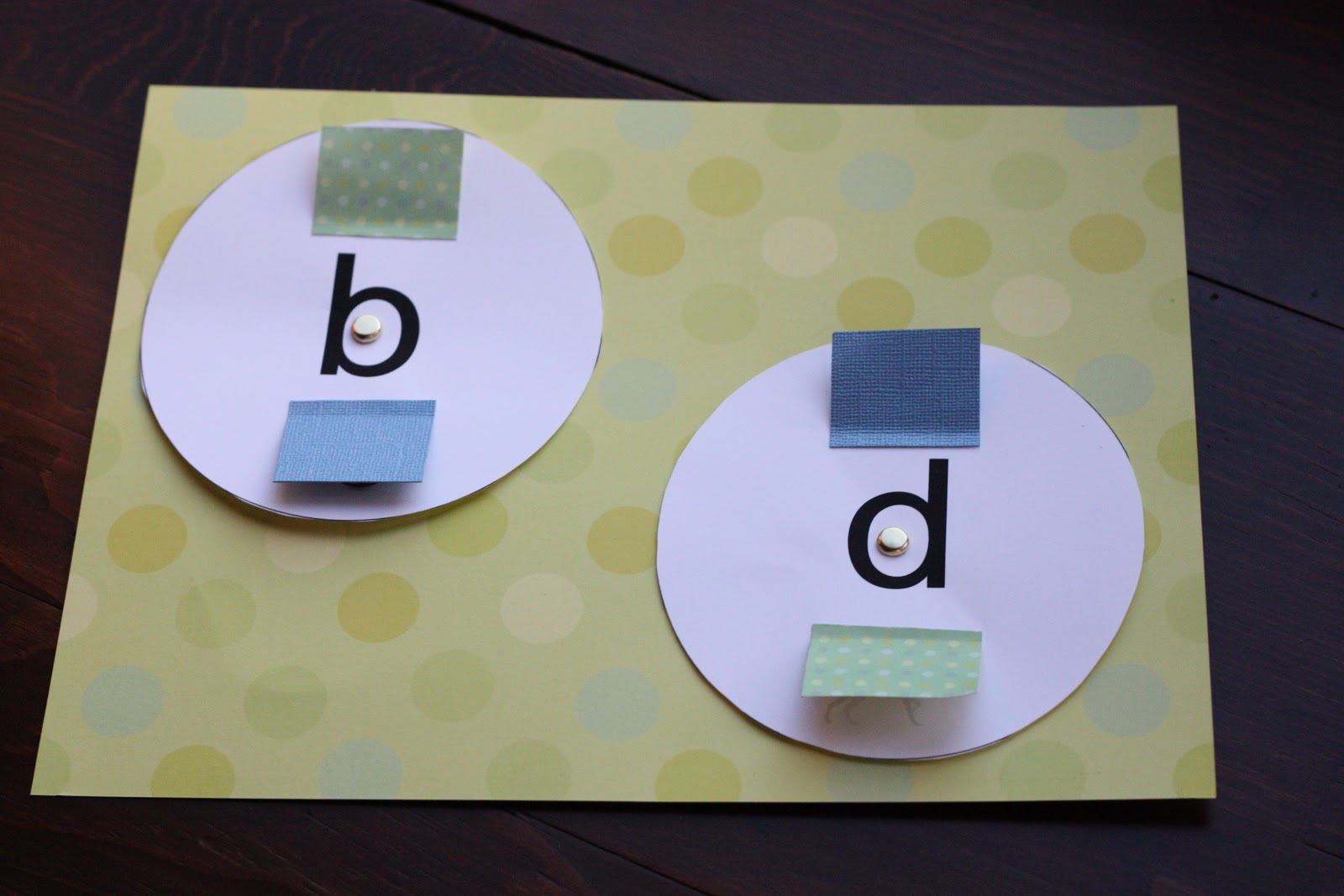 b, d, p, q spinner - I Can Teach My Child!