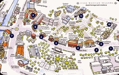 Malacca: Malacca tourist map