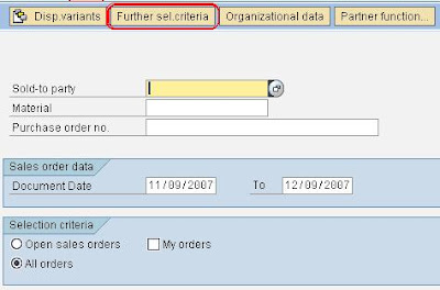 SAP e-mory: SAP VA05 Display Sales Orders