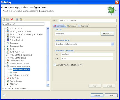 Neptuno: Como hacer debug remoto en Tomcat desde Eclipse
