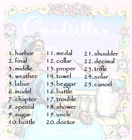 4th Grade Spelling Words Cendrillon 4th-grade-spelling-words-cendrillon