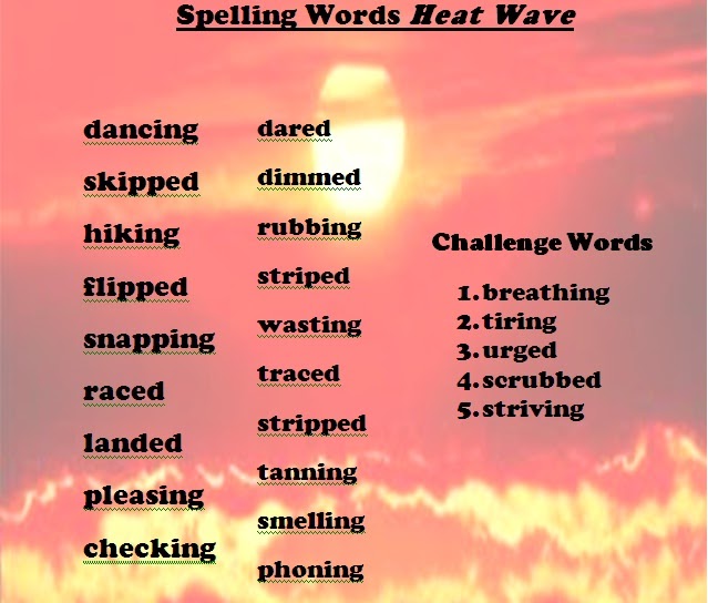 4th Grade Spelling Words Heat Wave 4th-grade-spelling-words-heat-wave