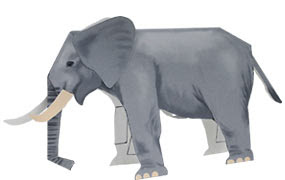 Paper Craft Arts: African Elephant
