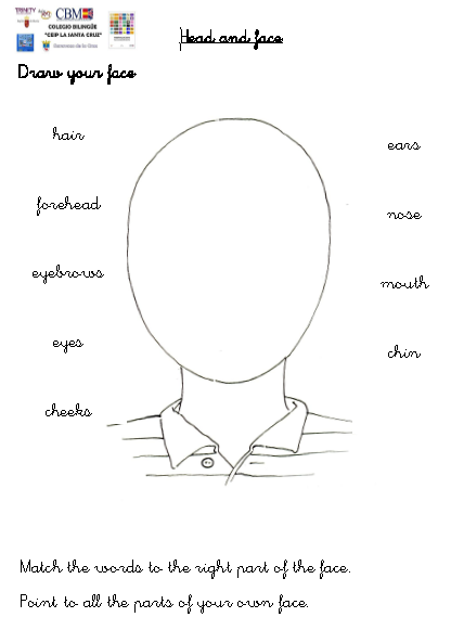 100 YEARS TEACHING CHILDREN: Draw your face