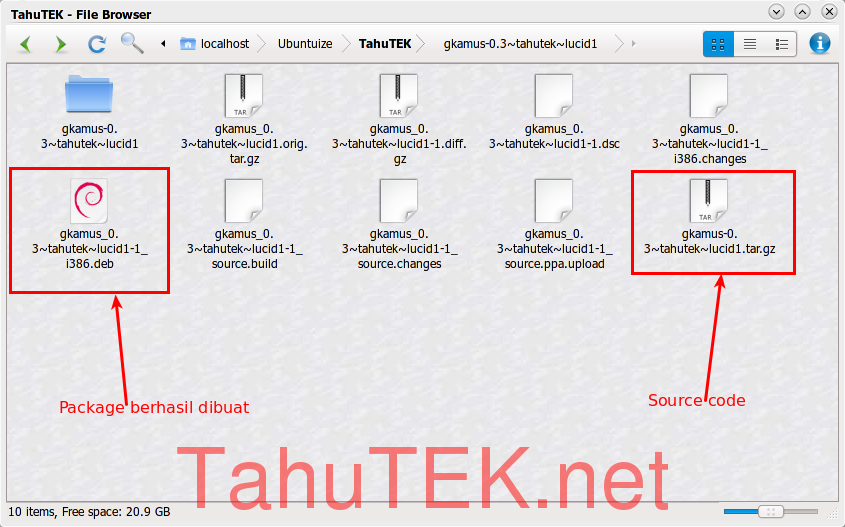 [Ubuntu] Membuat Paket Aplikasi Ubuntu *.deb dari Source Code yang tersimpan di *.tar.gz