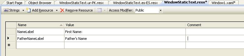 Muhammad Shujaat Siddiqi: WPF Localization - Using RESX