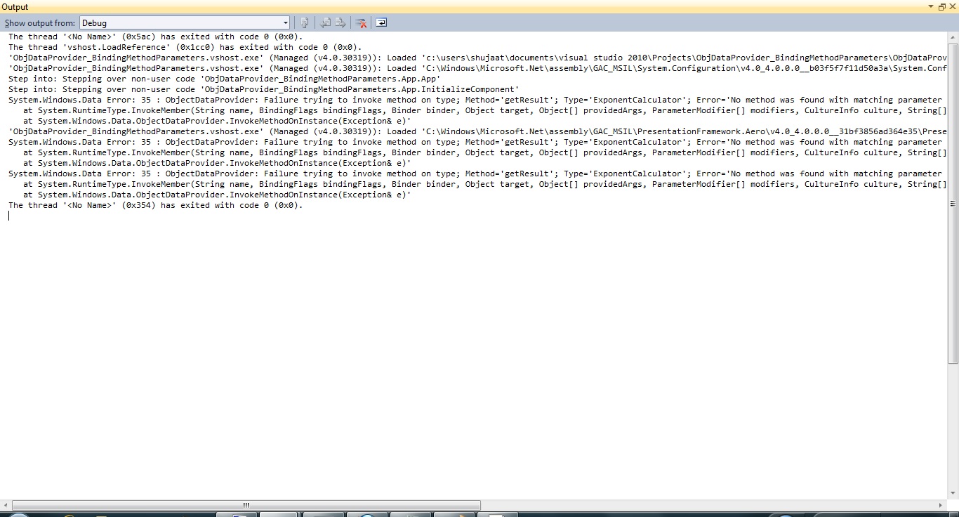 Muhammad Shujaat Siddiqi: WPF - Binding Method Parameters of ObjectDataProvider