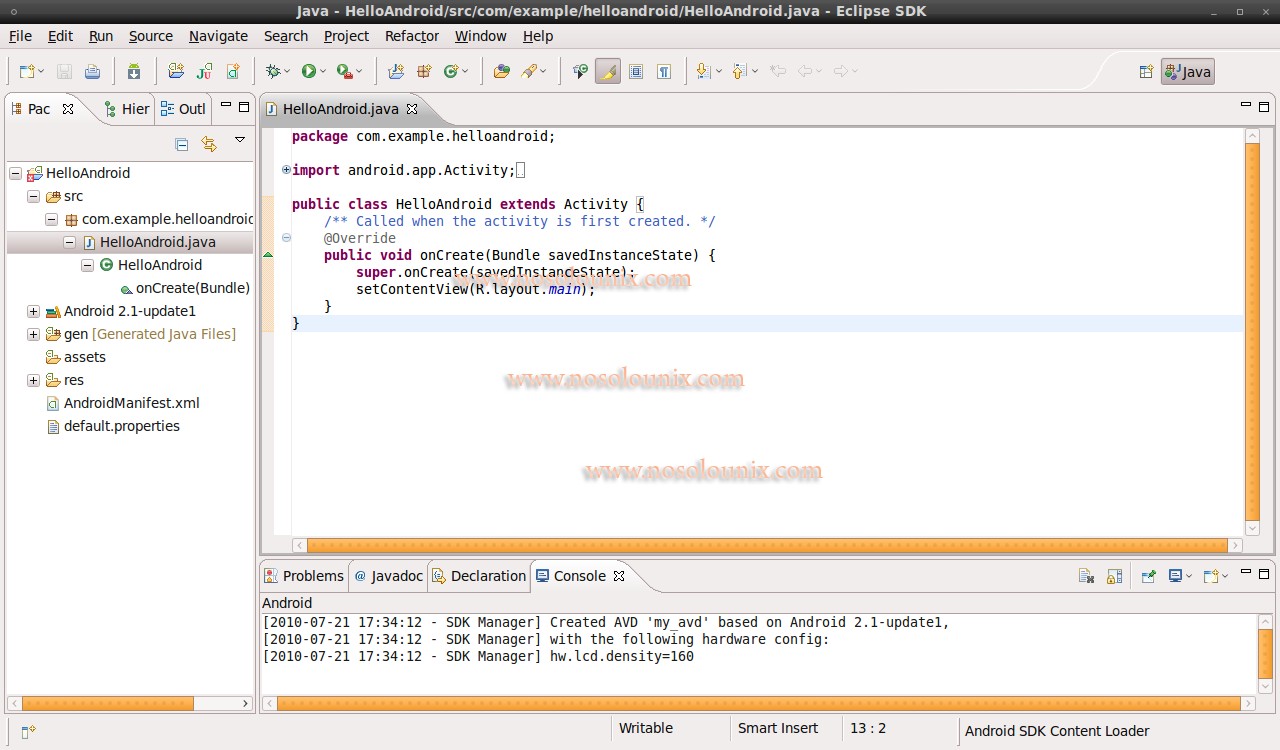 Crear un Proyecto Android en Eclipse | No solo Unix | GNU Linux, Android, Tecnología, Software ...