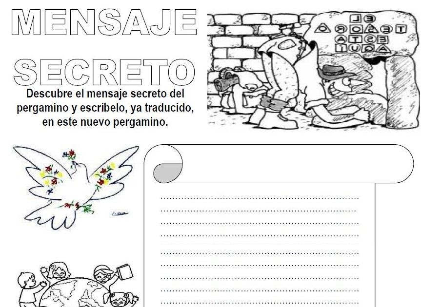 MATERIALES DE RELIGIÓN CATÓLICA: Descubre el mensaje secreto sobre la Paz. MATERIALES DE RELIGIÓN CATÓLICA: Descubre el mensaje secreto sobre la Paz.