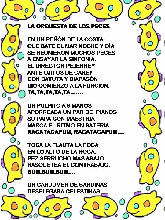 La Clase de los romanos: CANCIÓN LA ORQUESTA DE LOS PECES