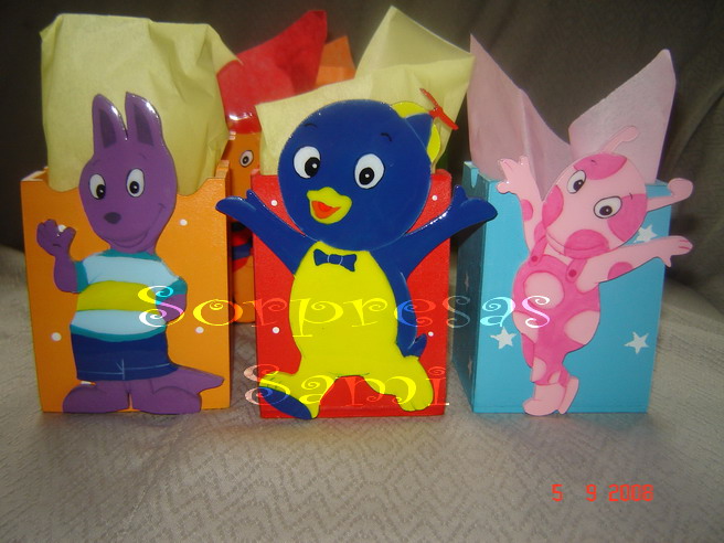 Cajita sorpresas cumpleaños Backyardigans - Imagui