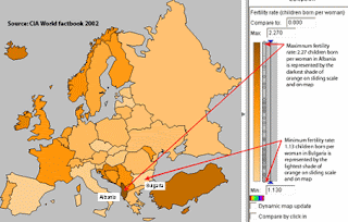 Map Catalog: Unclassified Choropleth Map