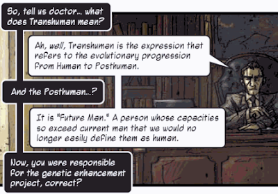 Sentient Developments: Transhuman comic
