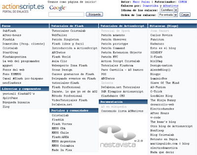 Directorio Web de Recursos Flash y Action Script - Nestavista