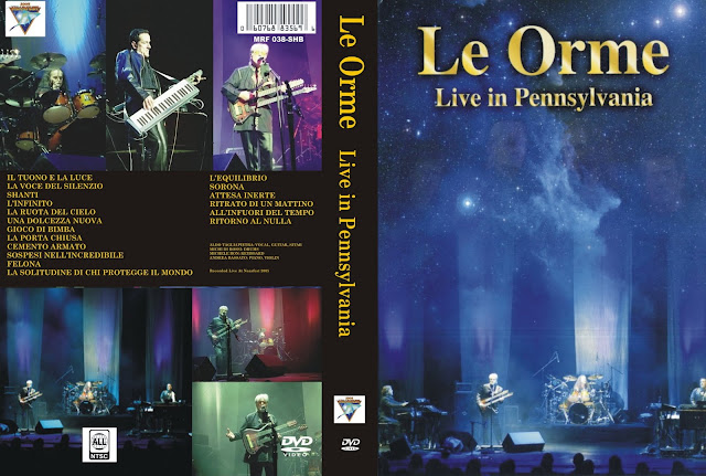 LUIZ WOODSTOCK: LE ORME - LIVE IN PENNSYLVANIA 2005 - Italian progressive rock, pop rock