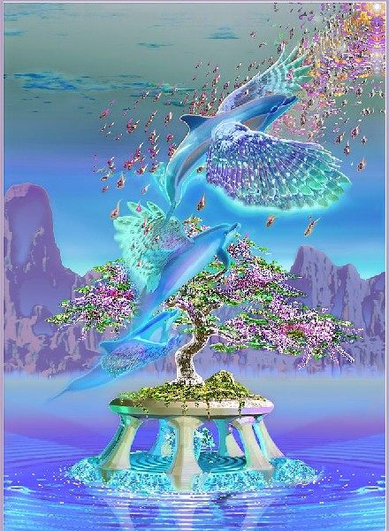 Delfines azules - Imagui