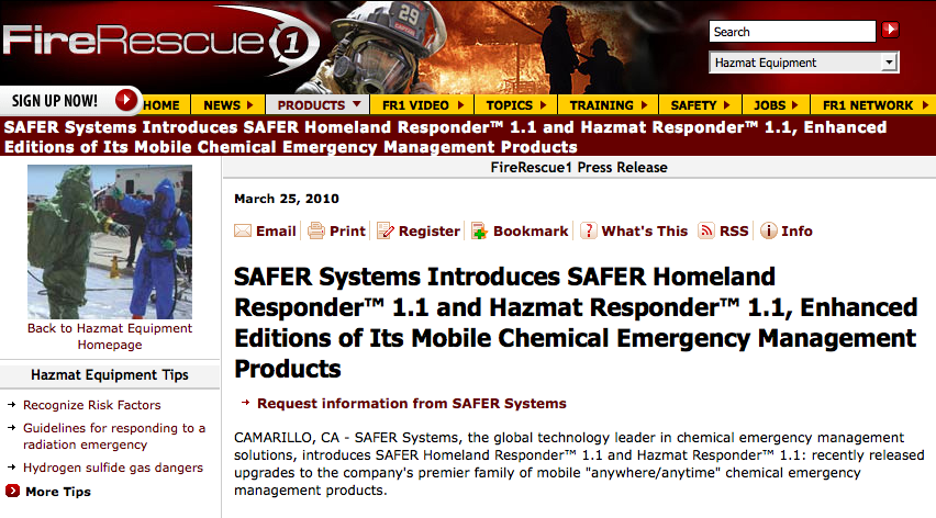 SAFER Systems' Product Upgrades Featured in FireRescue1 and Disaster Resource Guide - Mustang ...
