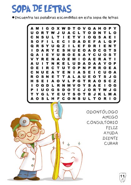 HÁBITOS DE HIGIENE: SOPA DE LETRAS