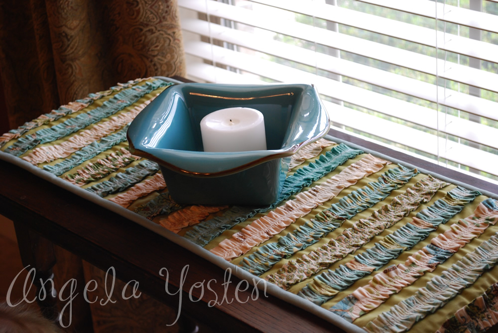 Angela Yosten: Ruffled Table Runner Tutorial