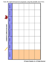 Back To School Organization Charts For Kids - 24/7 Moms