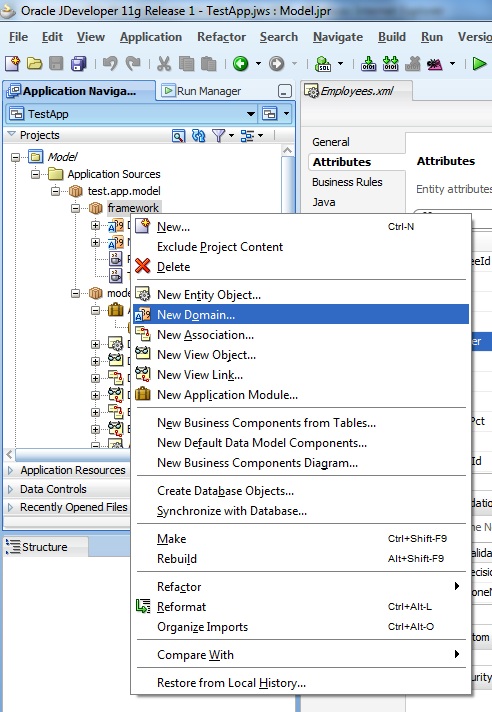 Framework / Middleware: JDeveloper - Validations in ADF (Validation Domain)