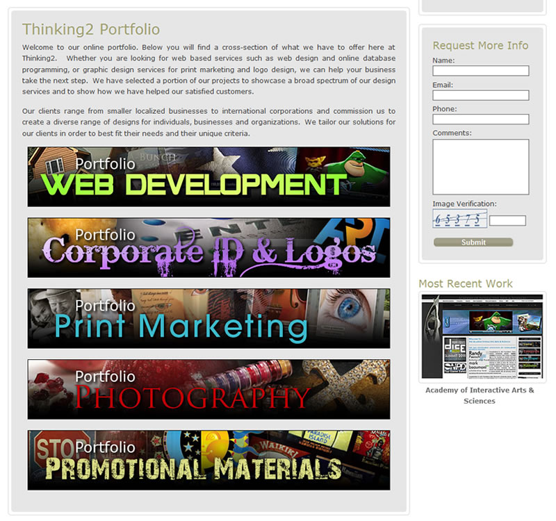 New Year. New Site. That's Right! | Thinking2 - Web Development & Design