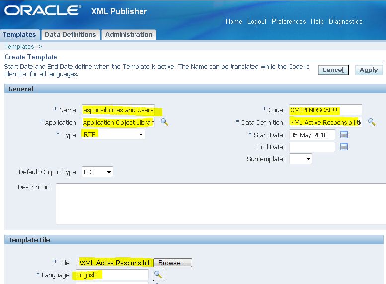 Expertise in Oracle Apps....: XML Publisher and R12