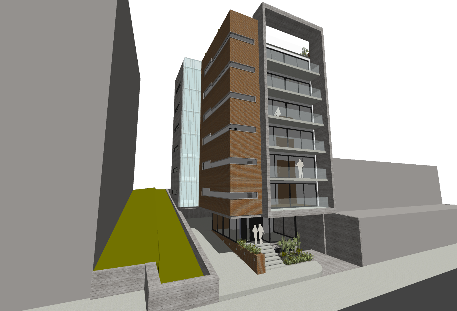 Dibujo de fachada de un edificio - Imagui