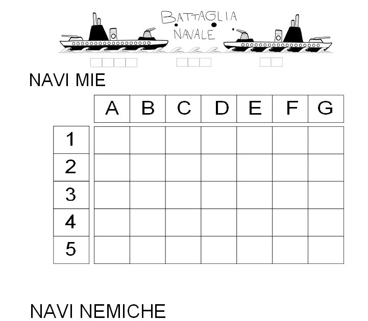 tempo libero: Battaglia navale-Naval Battle-Seeschlacht