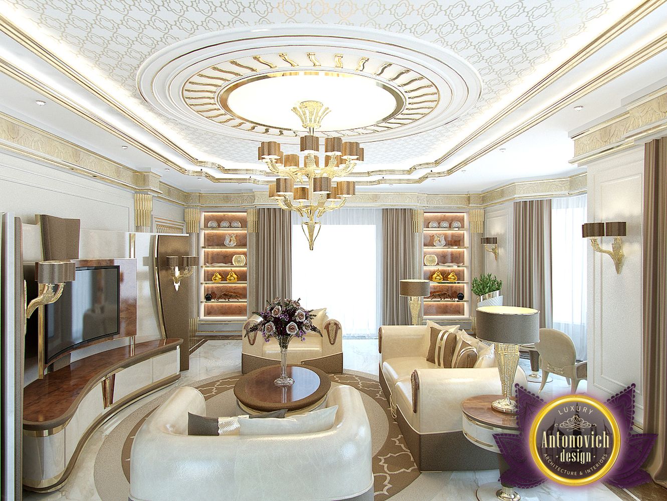 LUXURY ANTONOVICH DESIGN UAE: Family living room design from Katrina ...