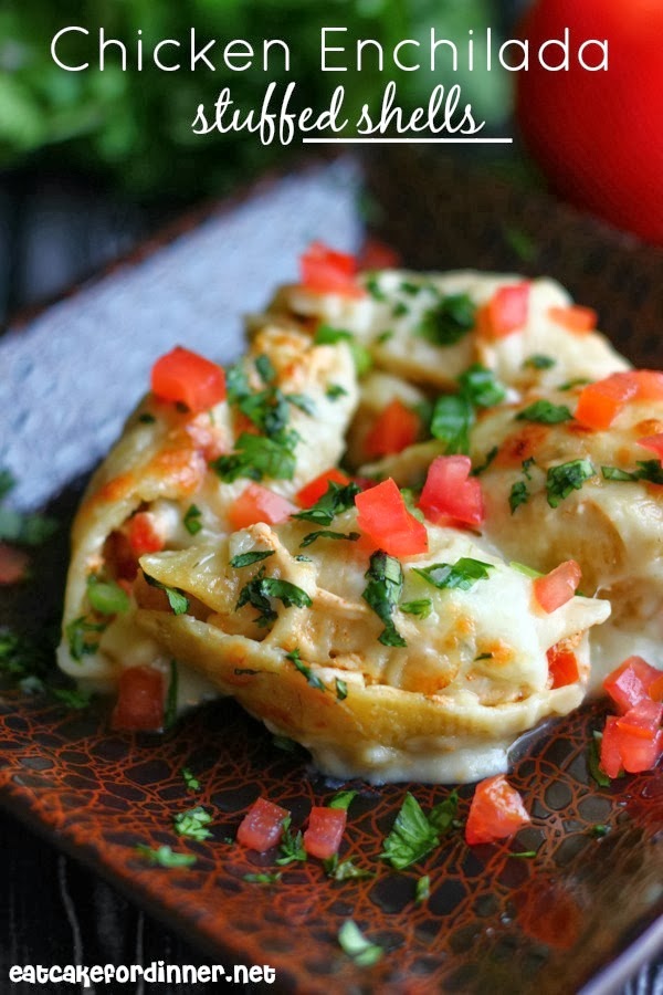 Eat Cake For Dinner: Chicken Enchilada Stuffed Shells