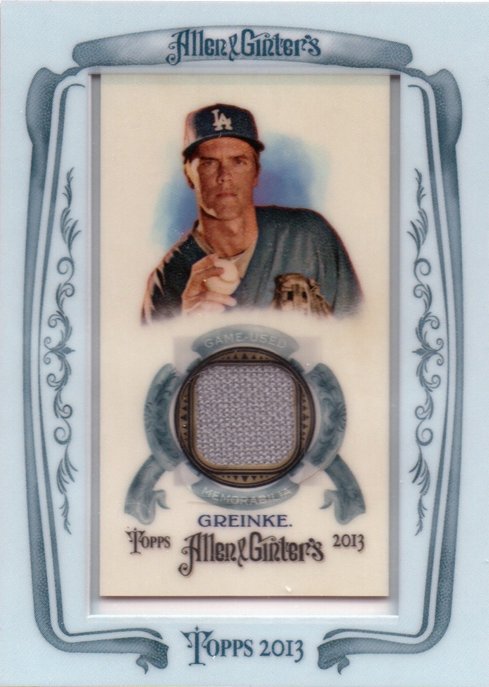 Dodgers Blue Heaven: 2013 Allen & Ginter - Dodgers Relic and ...