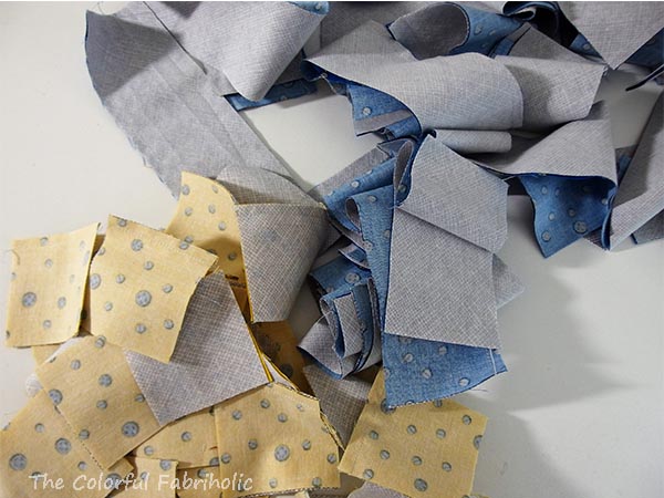 The Colorful Fabriholic: Pile of Pieced Parts