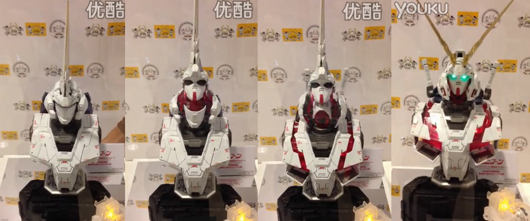 GUNDAM GUY: Auto Transform Unicorn Gundam Bust Custom Build ...