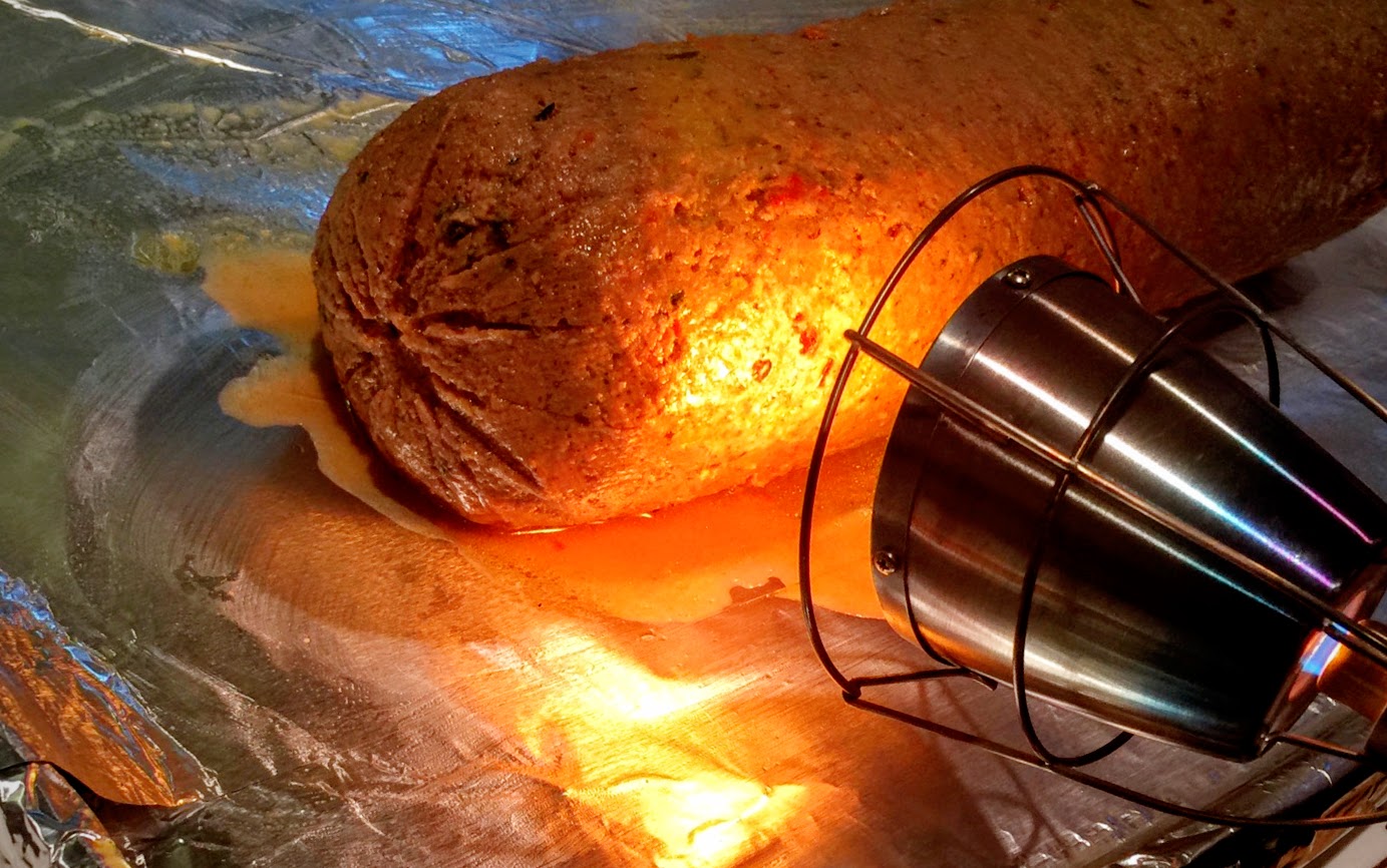 Sous-Vide Meat-Loaf in a 5-Inch Casing