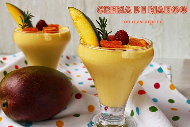 CREMA DE MANGO CON MASCARPONE | El jardín de mis recetas