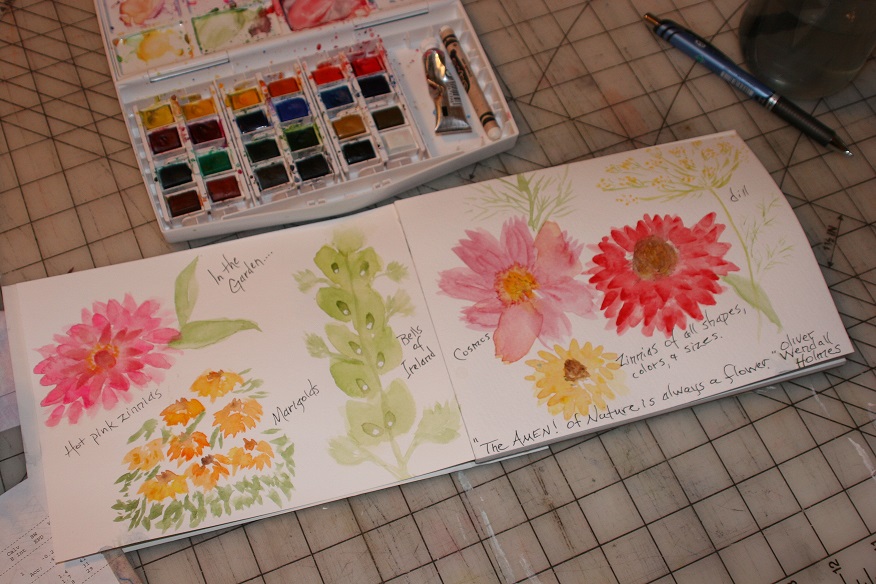 Gumbo Lily: Fall nature journal pages...