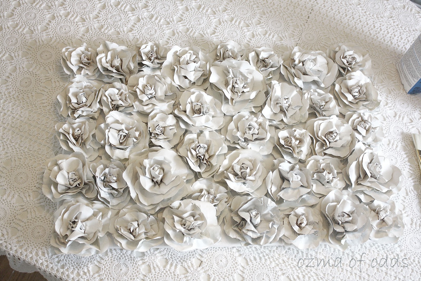 ozma of odds: ...romantic plaster rose sculpture