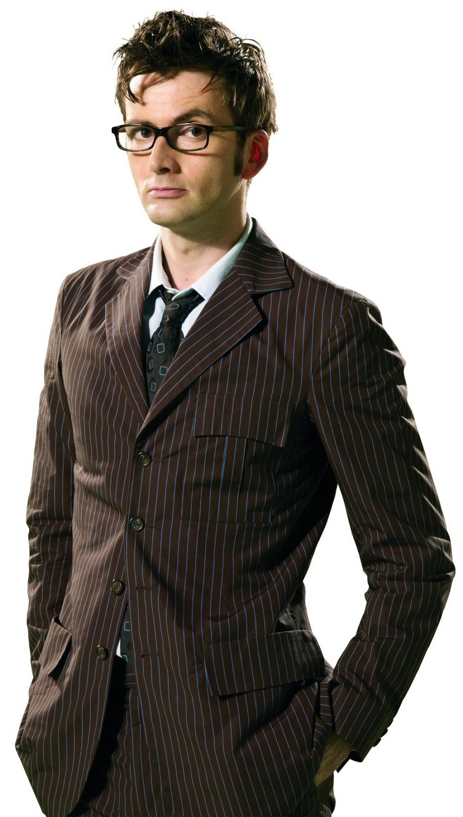 David Tennant Peeking Time Lord Bookmark--10th Day of Doctor Who!