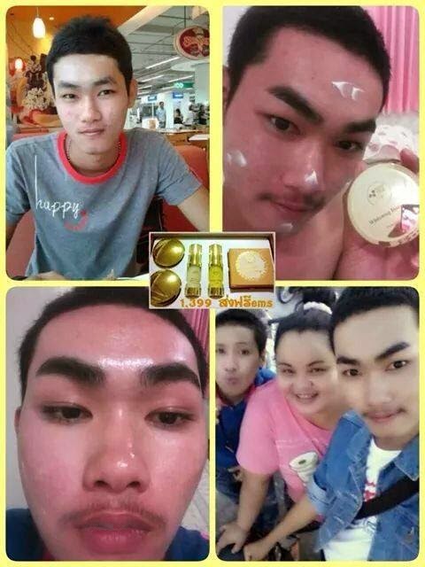 Thailand Beauty Products: Before And After Using Freshy Face Gold Set