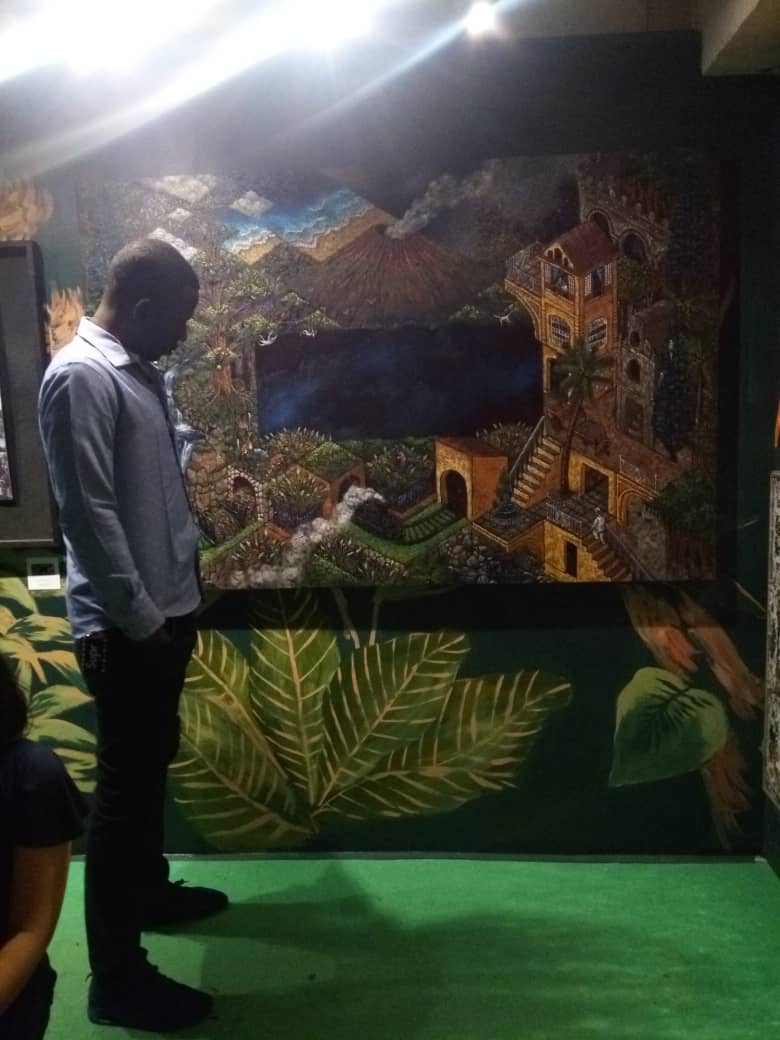 Nwobu Emeka Johnbosco at the 2019 Philippines Art Fair