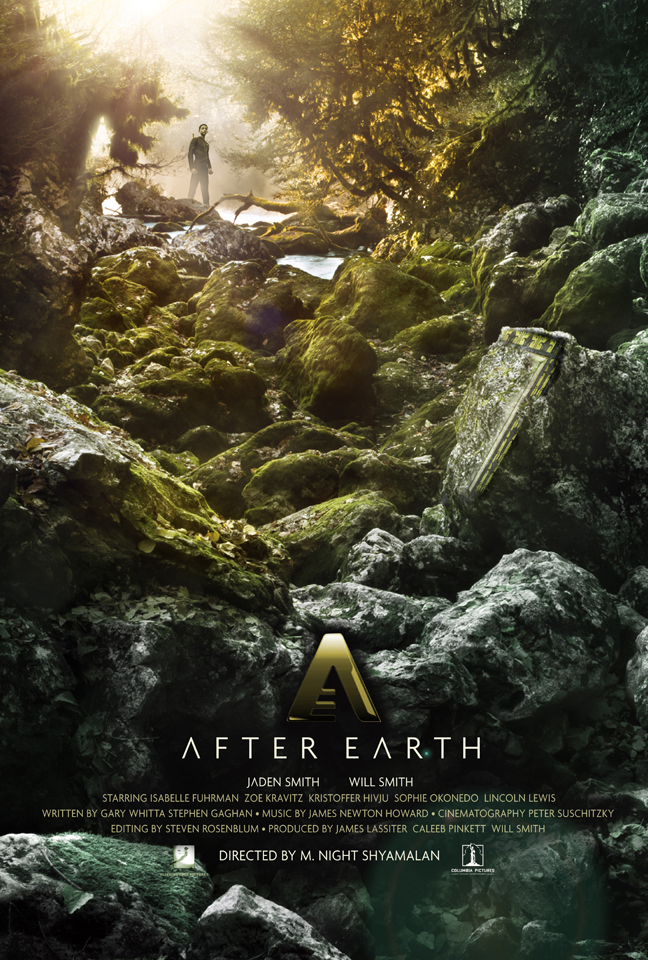 Split Screen: Vídeo promocional e teaser poster de "After Earth", de M ...