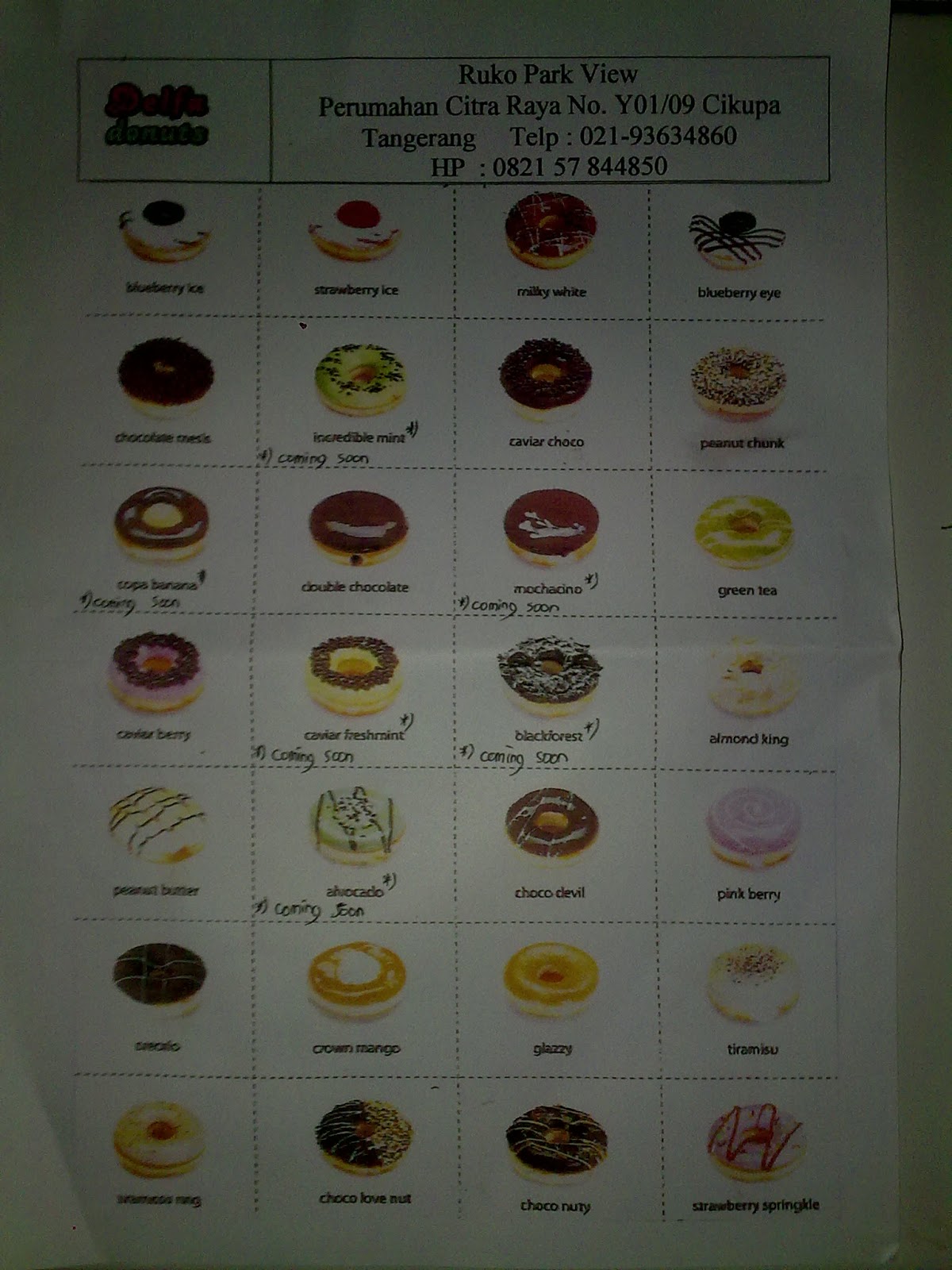 DELFA DONUTS: PIlihan Rasa Donat di Delfa