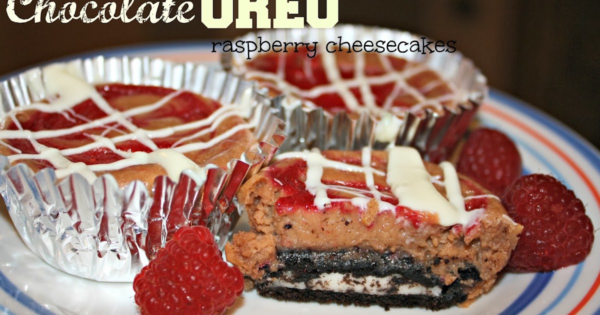Tada's Kooky Kitchen: Chocolate Oreo Raspberry Cheesecakes